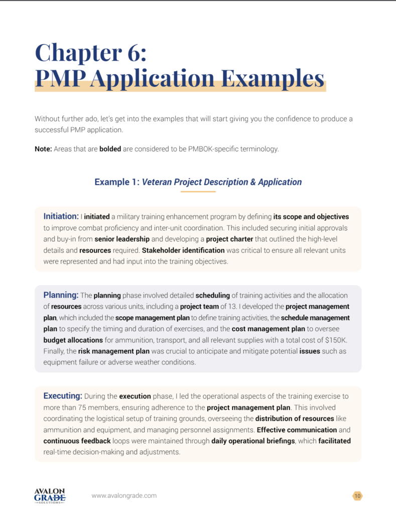 EBook: PMP Application Guide - Professional Services